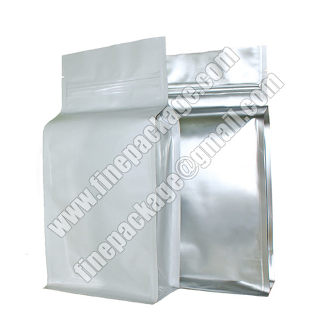 aluminium foiled block bottom pouch, foiled square bottom bags for food ...